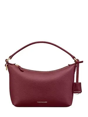 MAISON DE SABRE Small Leather Hobo Bag - Red