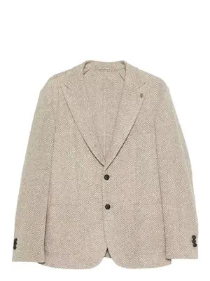 Liu Jo Herringbone Blazer - Neutrals