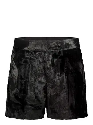SAPIO N°7c Velvet Shorts - Black