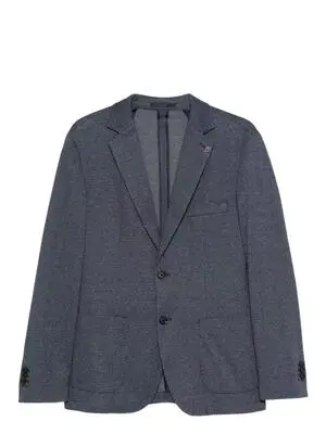 Liu Jo Checked Single-breasted Blazer - Blue