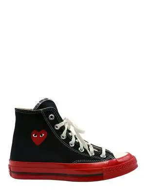 Play Comme Des Garcon X Converse Chuck 70 Sneakers - Black