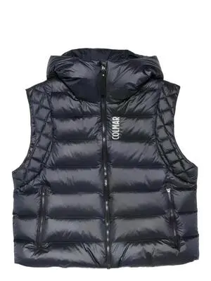 COLMAR Zip-fastening Hooded Gilet - Blue