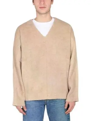 Séfr V-neck Sweater - Neutrals