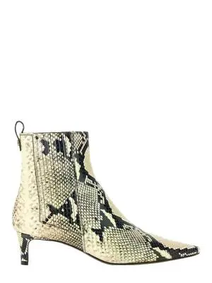 Roberto Festa Printed Leather Ankle Boots - Neutrals