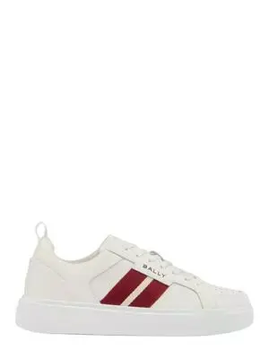 Bally Blayze Ribbon-detail Logo Sneakers - White