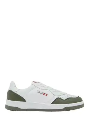 Bally Jasper Ribbon-detail Leather Sneakers - White