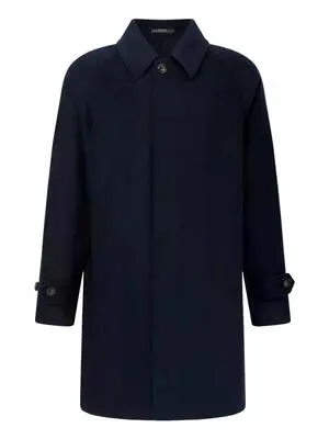 Boggi Milano Single-breasted Coat - Blue