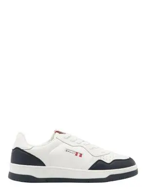 Bally Jasper Ribbon-detail Leather Sneakers - White