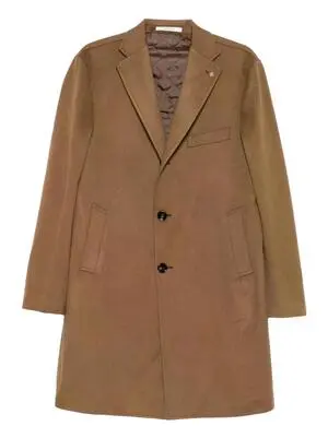 Tagliatore Button-fastening Single-breasted Coat - Brown