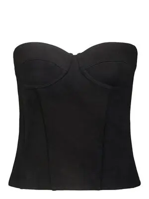 Wardrobe.NYC Zip-fastening Corset - Black