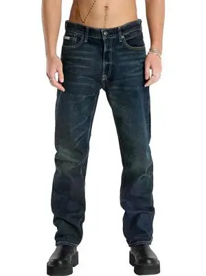 Calvin Klein Five-pocket Straight Leg Jeans - Blue