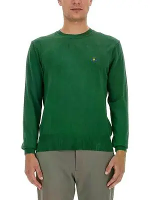 VIVIENNE WESTWOOD Orb Crew-neck Sweater - Green