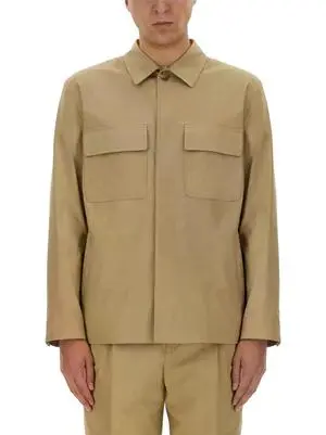LARDINI Flap-pocket Shirt - Neutrals