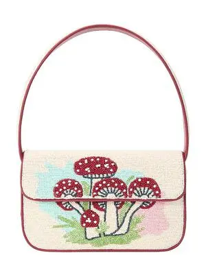 Staud Tommy Beaded Bag - Mushroom Tea