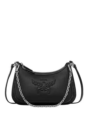 Mcm Aren Visetos Double Bag - Black