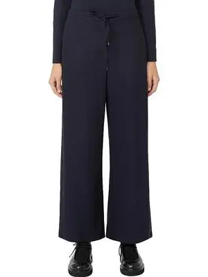 Max Mara Floria Stretch Wool-blend Flannel Trousers - Midnight Blue
