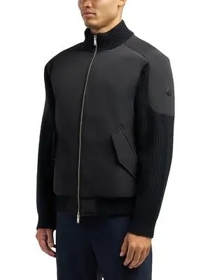 Moose Knuckles Magnus Knit Hybrid Jacket - Black