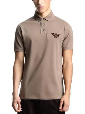 Emporio Armani Cotton Polo Shirt - Solid Medium