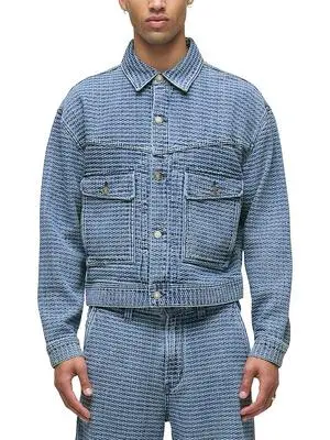 HUDSON JEANS Jacquard Trucker Jacket