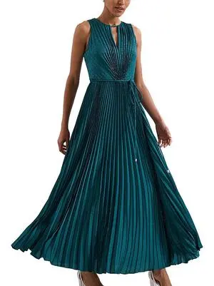 PHASE EIGHT Simara Glitter Maxi Dress - Green