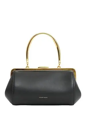 MANSUR GAVRIEL Pina Leather Evening Bag - Black