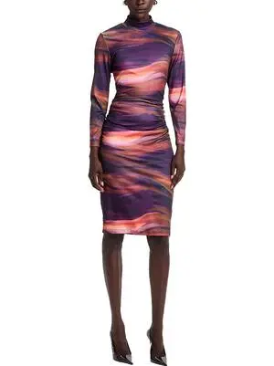 AREA STARS Jersey Dress - Abstract Stripe