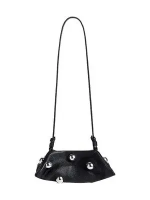 Altuzarra Origami Mini Leather Bag - Black/silver