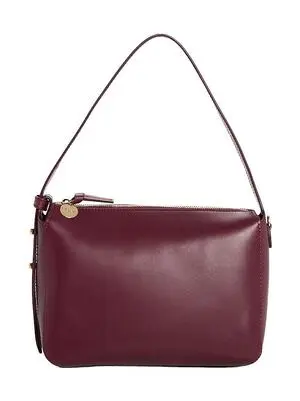 Clare V. Fleurine Leather Shoulder Bag - Plumingo
