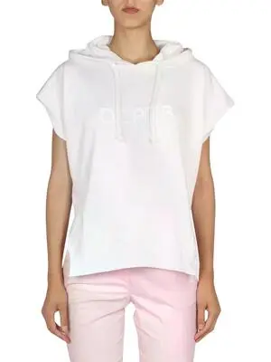 DEPARTMENT 5 Hooded Short-sleeve Top - White