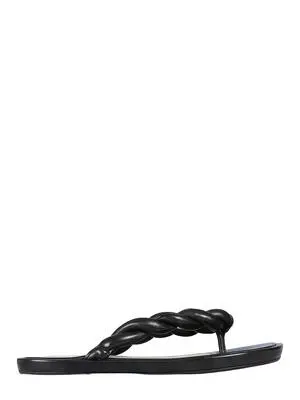 Red Valentino Open-toe Flat Sandals - Black