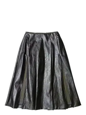 MULLER OF YOSHIOKUBO Pleated Midi Skirt - Black