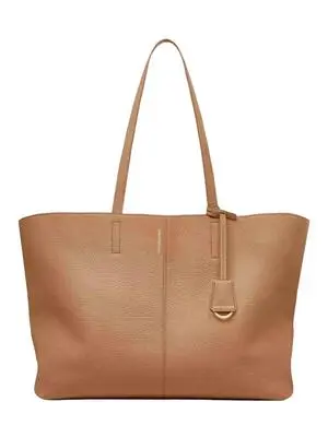 MAISON DE SABRE Snap Soft Leather Tote Bag - Neutrals