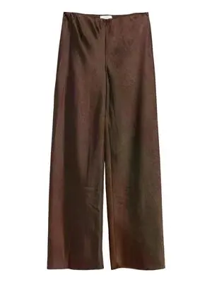 Vince Wide-leg Trousers - Brown
