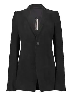 Rick Owens Corduroy Button Blazer - Black