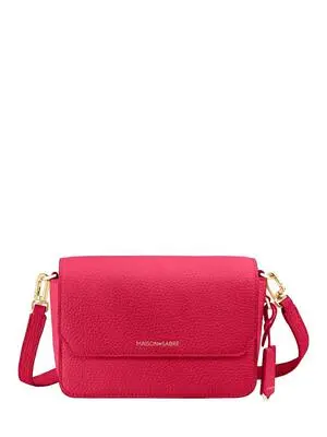 MAISON DE SABRE Mini Leather Flap Crossbody Bag - Pink