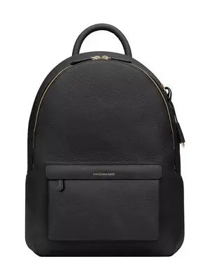 MAISON DE SABRE Leather Zip Backpack - Black