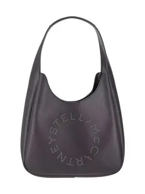 Stella McCartney Logo Studded Shoulder Bag - Grey