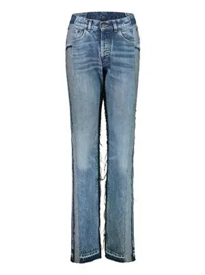 MAISON MARGIELA Stonewashed Panelled Jeans - Blue