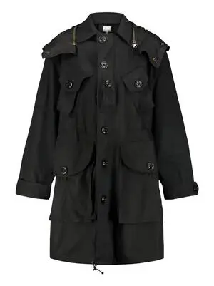 MAISON MARGIELA Hooded Cotton Jacket - Black