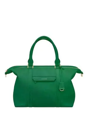 MAISON DE SABRE Leather Weekender Bag - Green