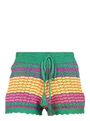 GALLO Tassel-detail Drawstring Shorts - Green