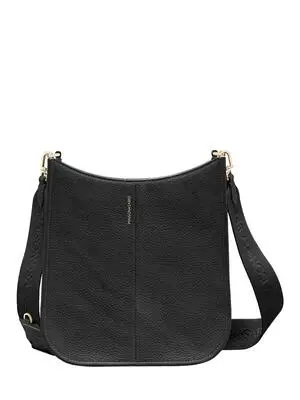 MAISON DE SABRE Leather Saddle Shoulder Bag - Black