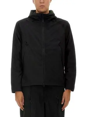 JG1 Zip-fastening Hooded Jacket - Black