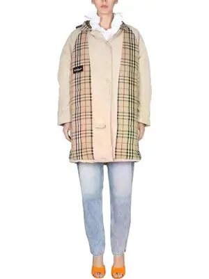 1/OFF Check Pattern Coat - Neutrals