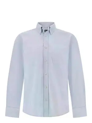Boggi Milano Chest-pocket Oxford Shirt - Blue
