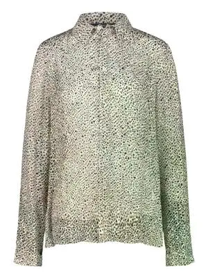 SAPIO N16 Long-sleeved Polka-dot Shirt - Neutrals