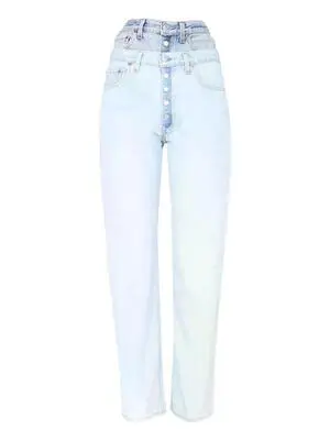 1/OFF Buttoned Denim Jeans - Blue