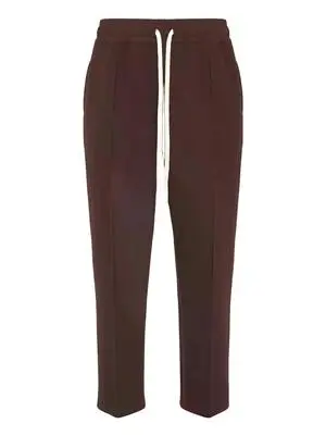 HAMZA 247 Drawstring-panelled Track Pants - Brown
