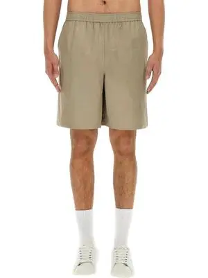 Fred Perry Elasticated Cotton Shorts - Neutrals