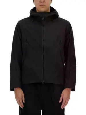 JG1 Zip-fastening Hooded Jacket Black